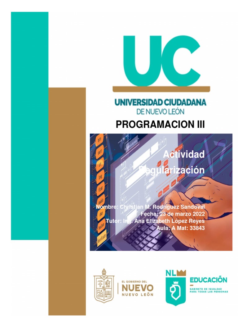 Actividad Regularizacion PDF | PDF | Algoritmos | Programa de computadora