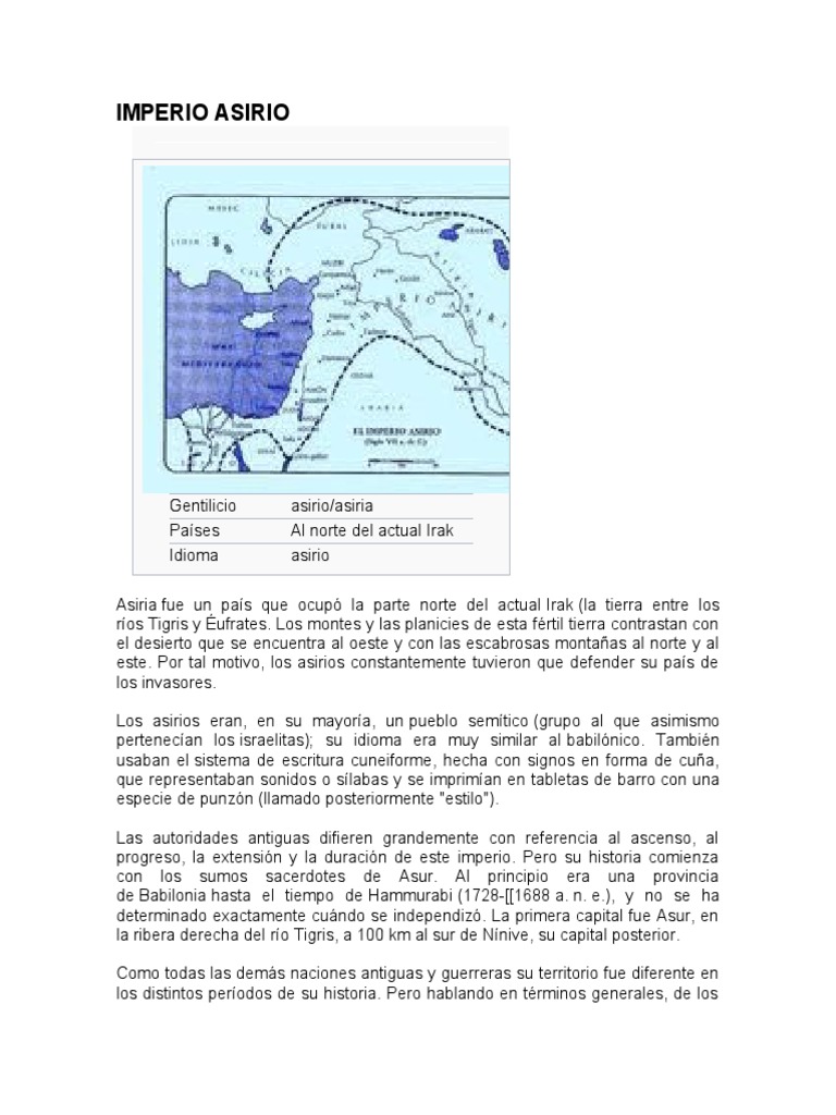 El Ascenso y Apogeo del Imperio Asirio | PDF | Asiria | Babilonia