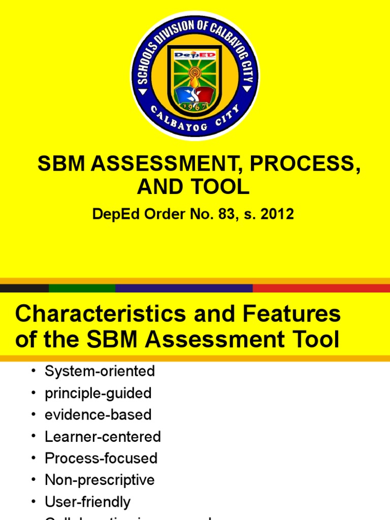 SBM Assessment Tool Guide | PDF | Governance | Leadership