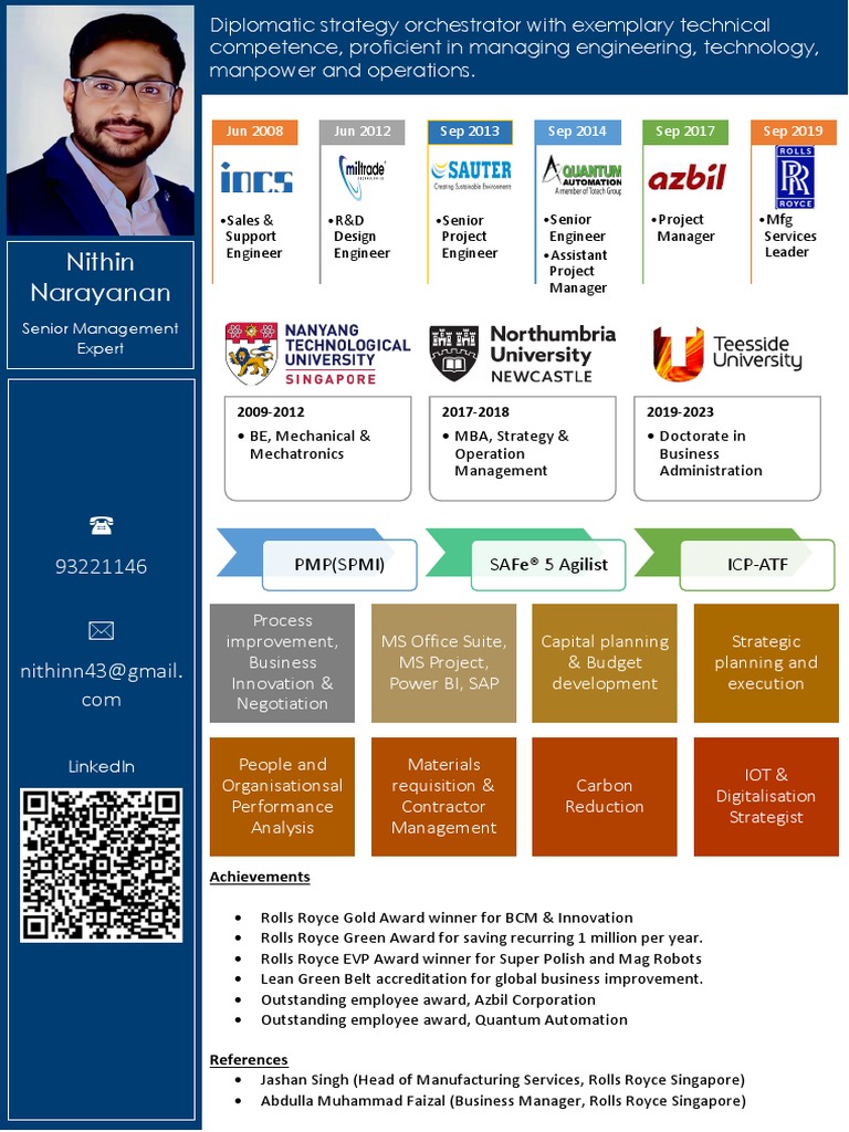 Nithin Narayanan Resume | PDF | Reliability Engineering | Business