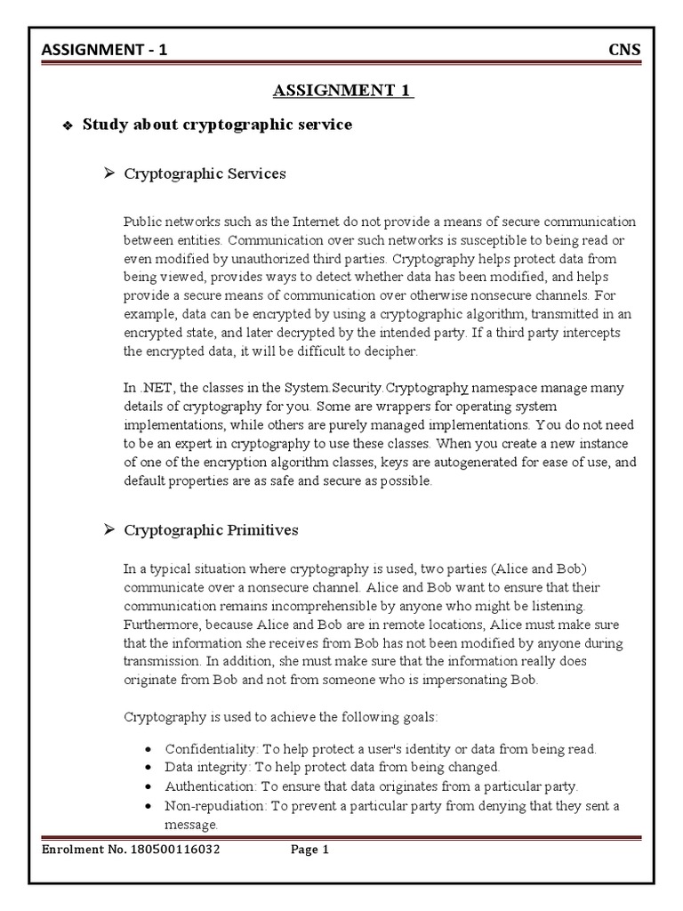 CNS Assignment 1 | PDF | Cryptography | Encryption