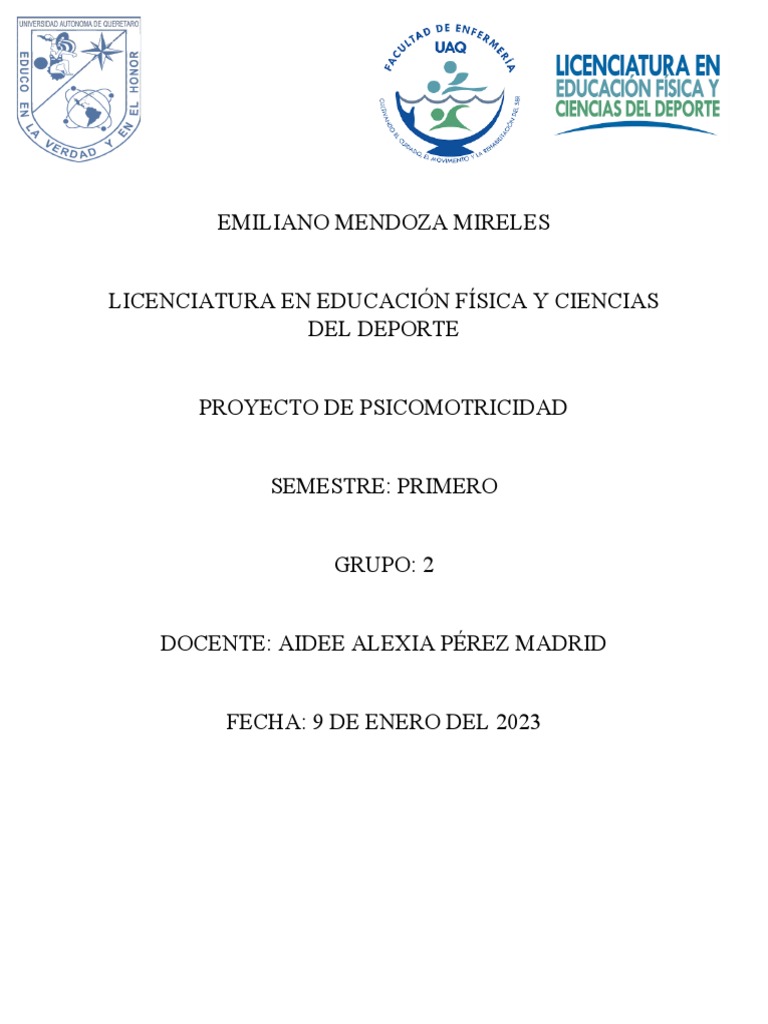 Proyecto de Psicomotricidad | PDF | Cerebro | Handedness Proyecto de Psicomotricidad | PDF | Cerebro | Handedness