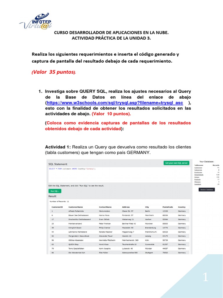 Actividades de SQL y Desarrollo Web | PDF | Arte | Informática