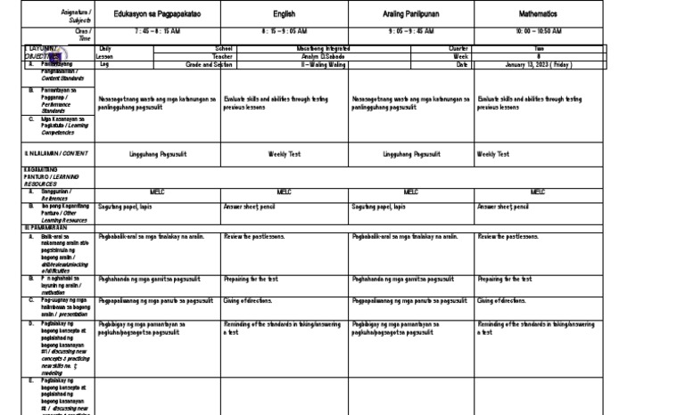 Day 5 - Part 1 (Friday) (Jan. 13, 2023) | PDF