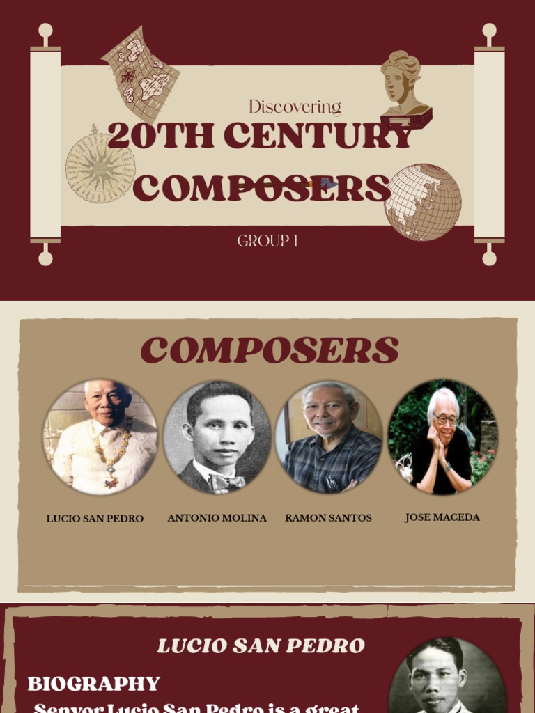 20TH Century Composer | PDF | Performing Arts | Entertainment