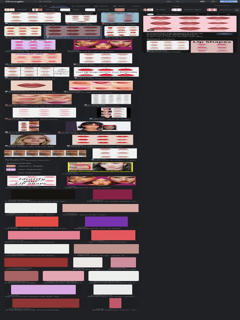 Lip Shape - Google Search PDF | PDF