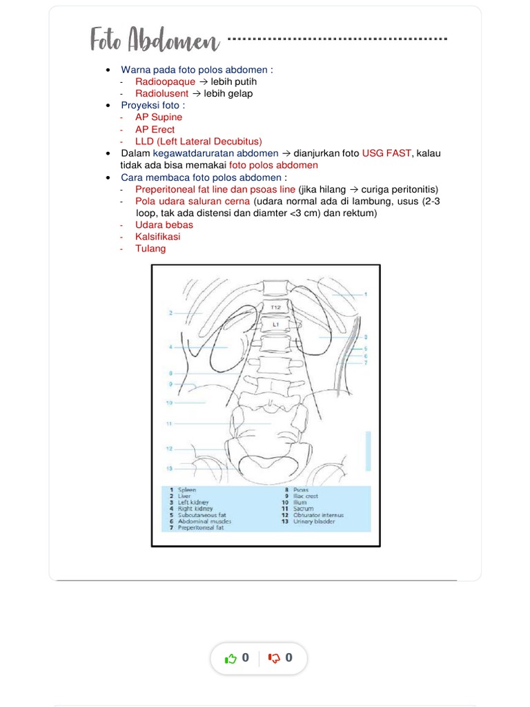Foto Abdomen Dan Rinciannya Catatan Radiologi - Compress PDF | PDF | Kesehatan Holistik