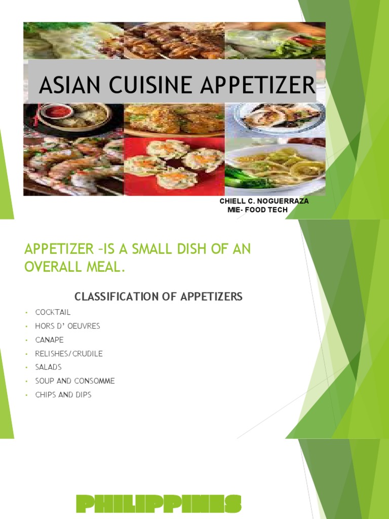 12.1 Asian Cuisine Appetizer | PDF | Hors D'oeuvre | Food And Drink