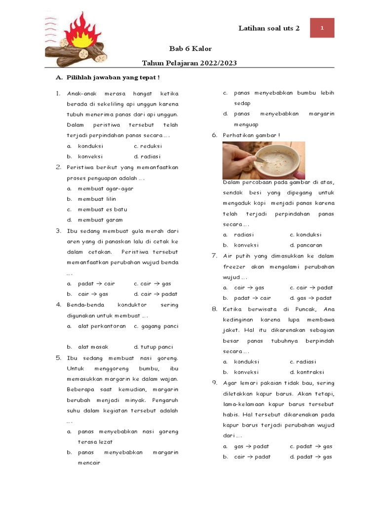 Latihan UTS 2 Bab Kalor | PDF