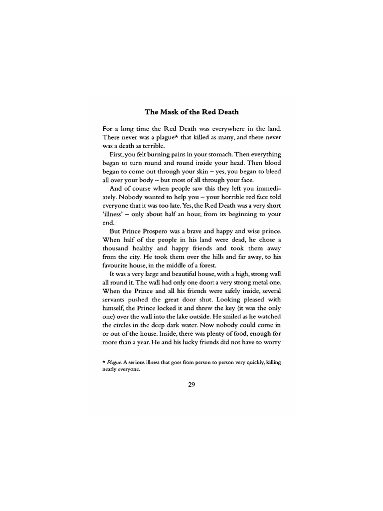 The Mask of The Red Death | PDF