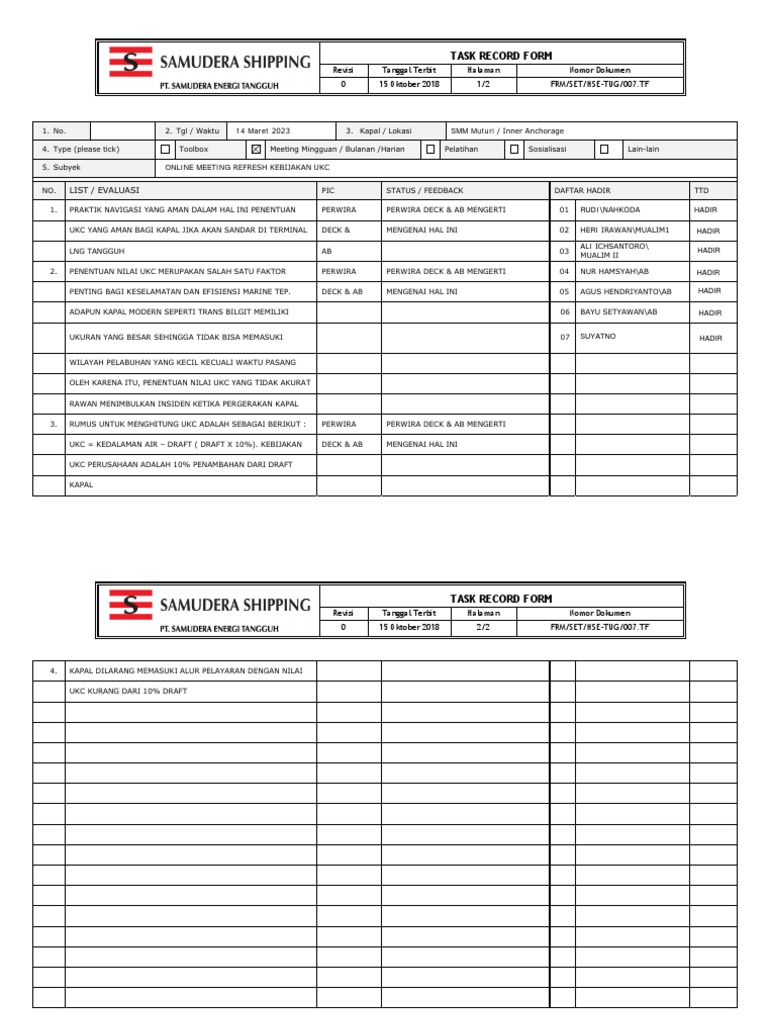 Safety Meeting Refresh UKC Policy | PDF