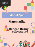 Modul Ajar Bangun Ruang Kelas 2 SD | PDF
