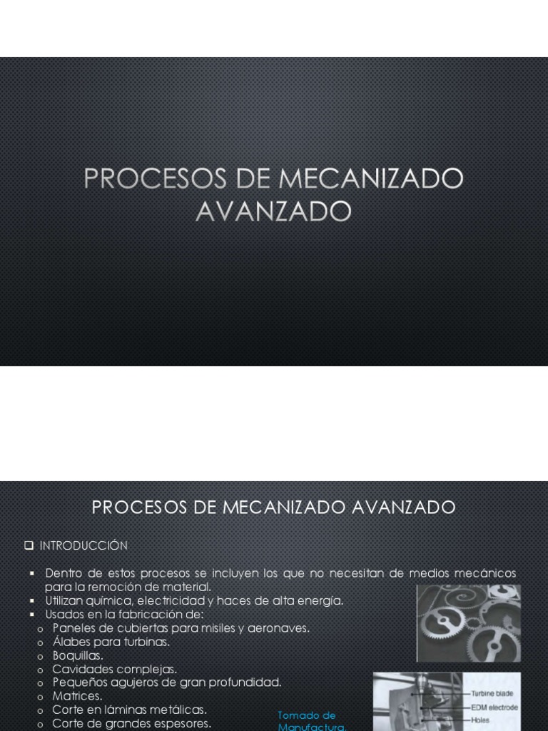 Procesos de Mecanizado Avanzado PDF | PDF | Mecanizado | Aluminio