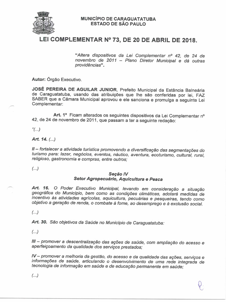 Lei Complementa R73-18 PDF | PDF