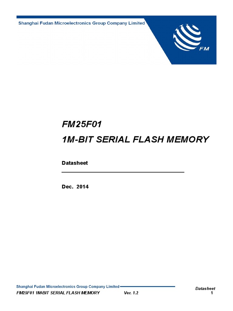 FM25F01 | PDF | Flash Memory | Input/Output
