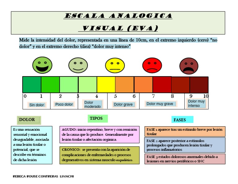 Escala Analogica Visual (Eva) - Rebeca Contreras | PDF
