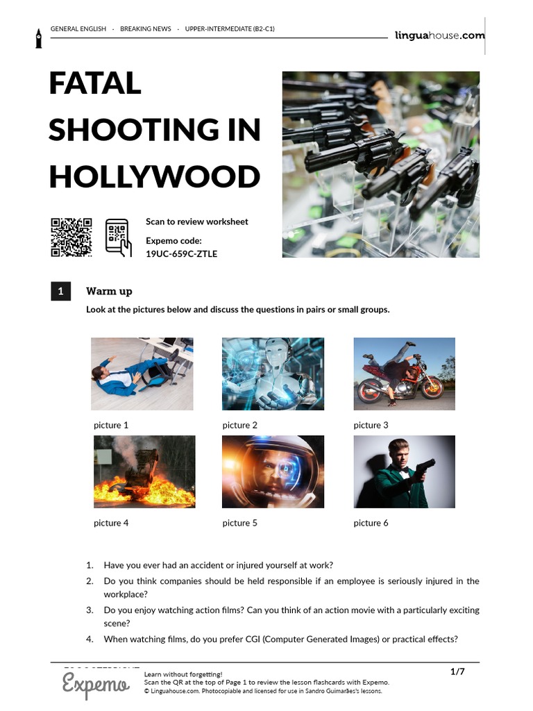 Fatal Shooting in Hollywood British English Teacher | PDF