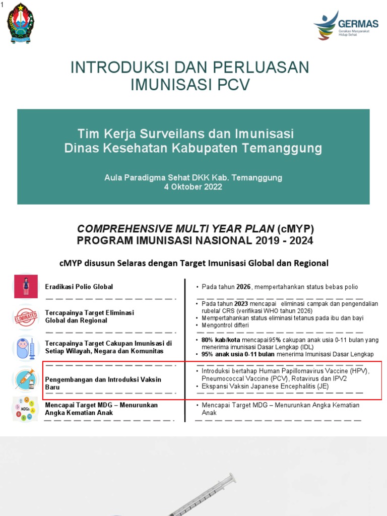 SOSIALIASI PCV .PPT (Autosaved) | PDF