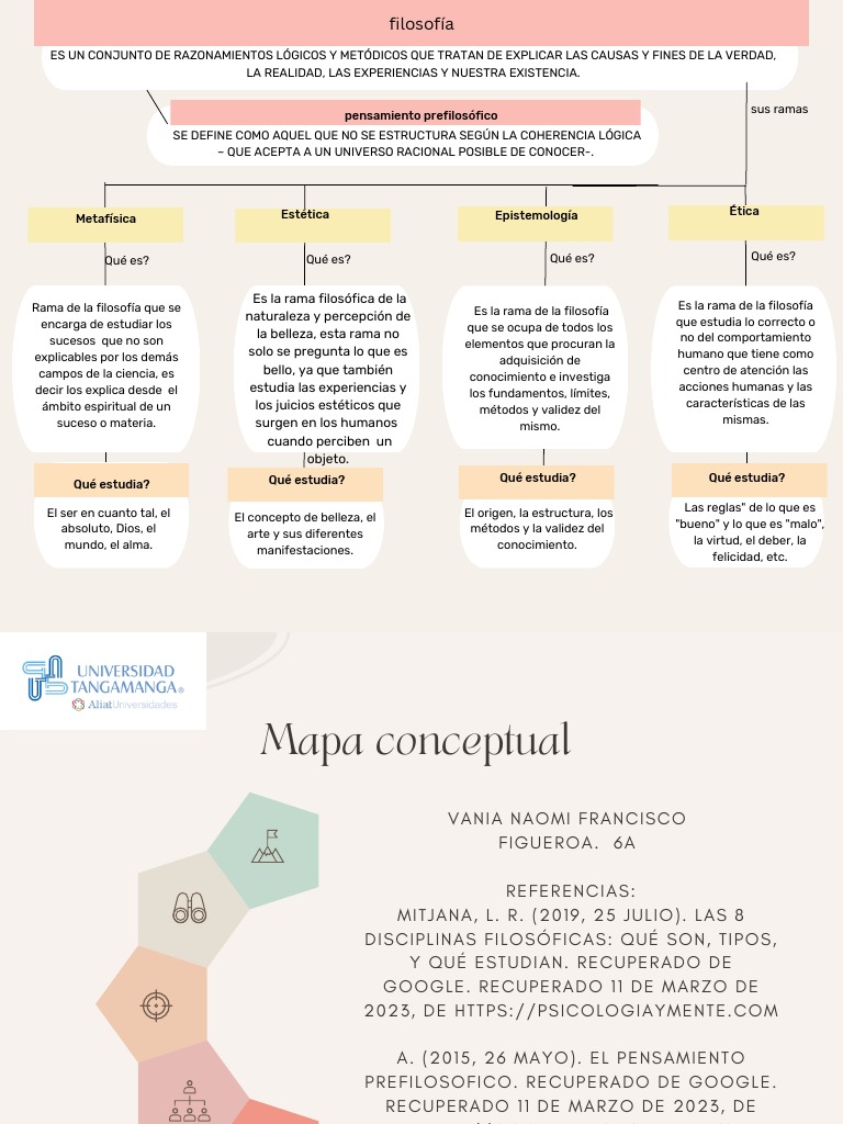 Mapa Conceptual La Filosofía | PDF | Conocimiento | Pensamiento