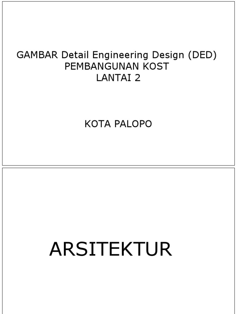 Ded Kost 2 Lantai | PDF | Teknologi & Rekayasa
