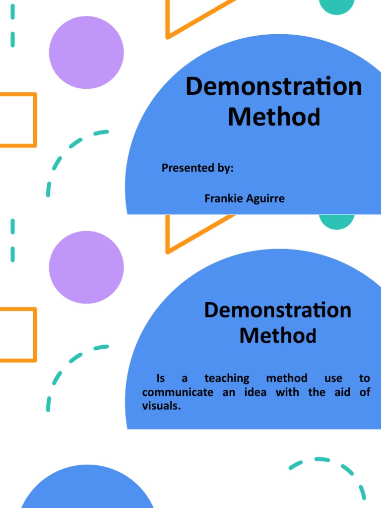 Demonstration Method | PDF | Learning | Cognition