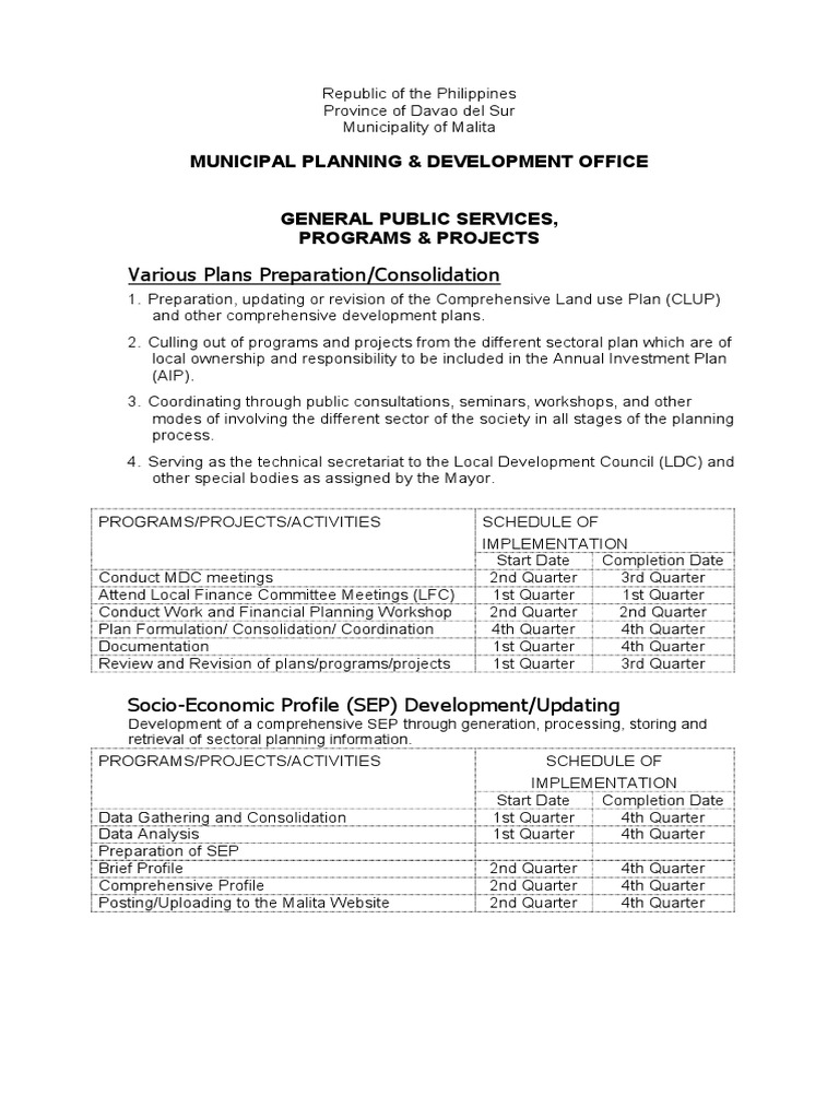 Mpdo Services | PDF | Zoning | Geographic Information System
