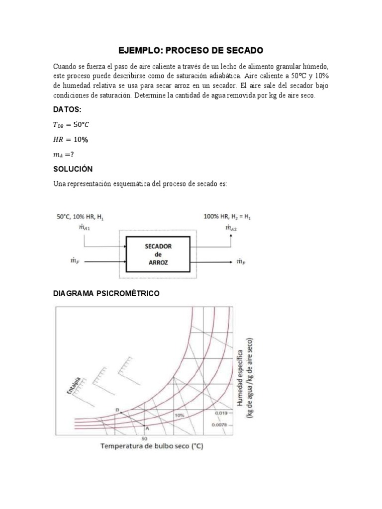 Ejemplo de Proceso de Secado | PDF | Humedad | Ciencias de la Tierra