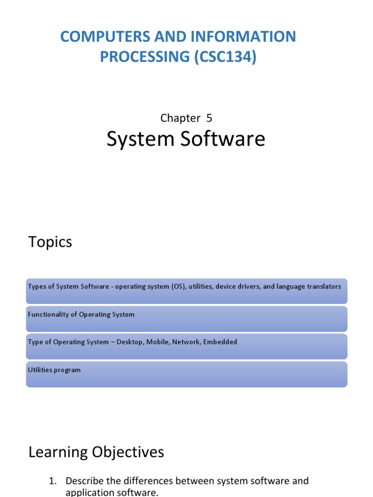 CSC134 Chapter 5 | PDF | Operating System | Graphical User Interfaces