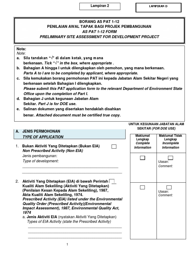 Lampiran D - As-Pat-Jas | PDF