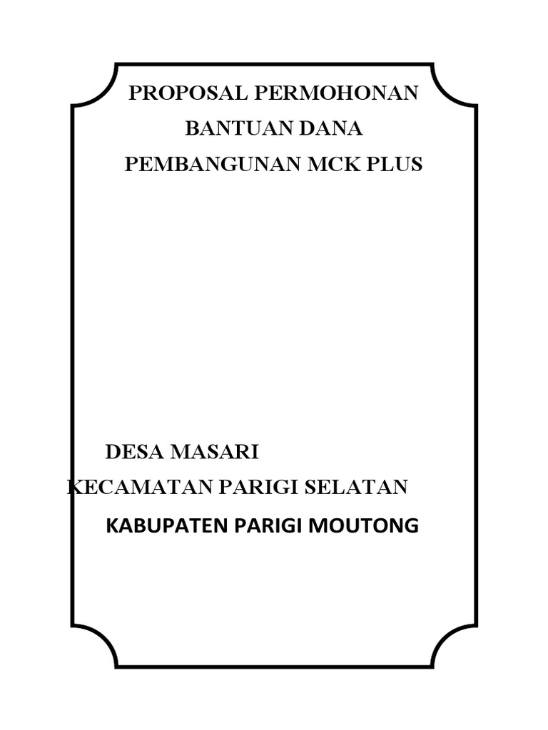 Proposal MCK Plus | PDF