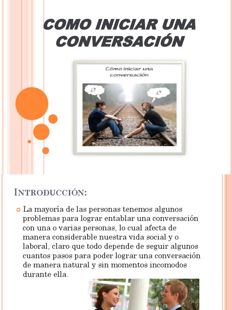 Claves para Iniciar una Conversación | PDF | café