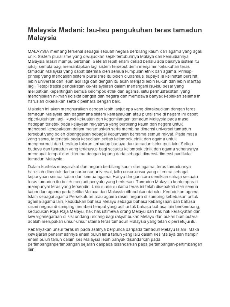 Malaysia Madani | PDF