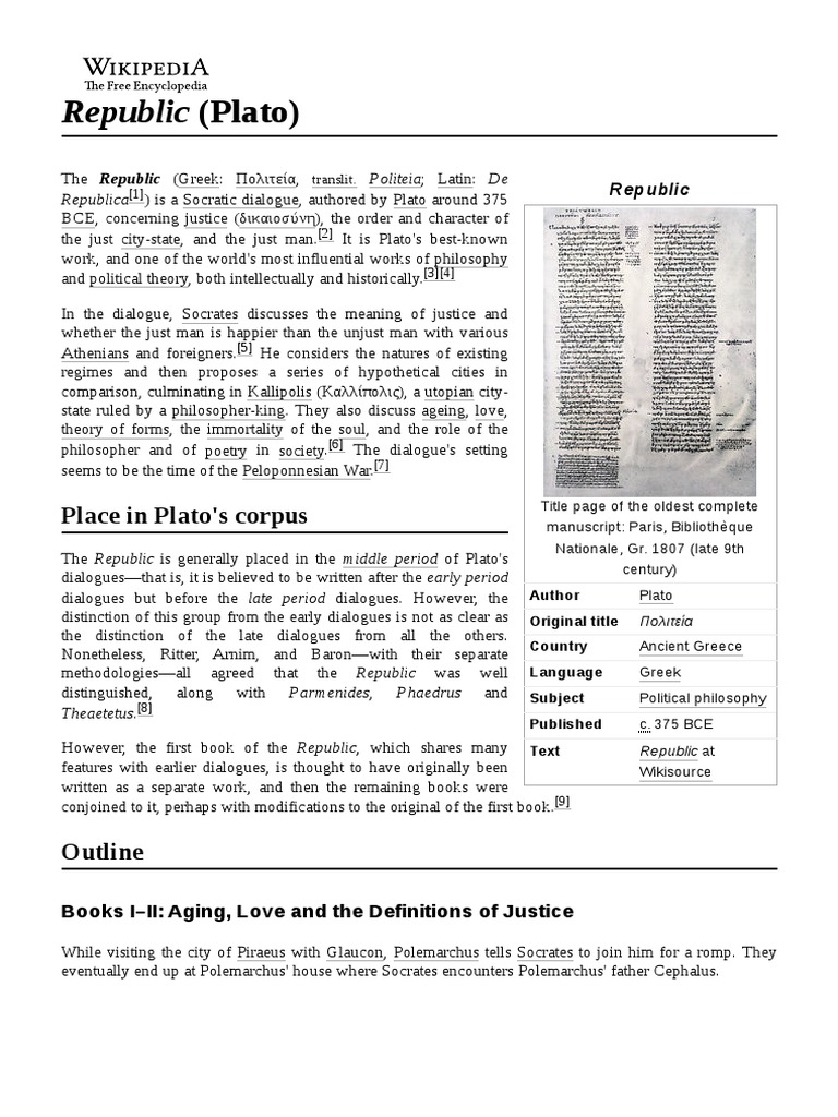 Republic | PDF | Plato