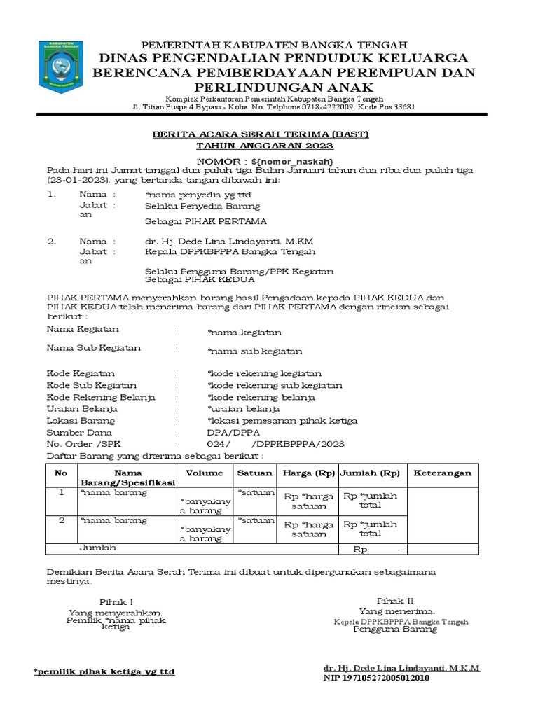Format Bast 2023 | PDF
