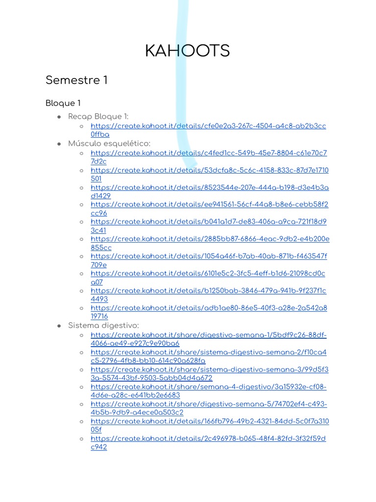 Xoph - Kahoots PDF | PDF