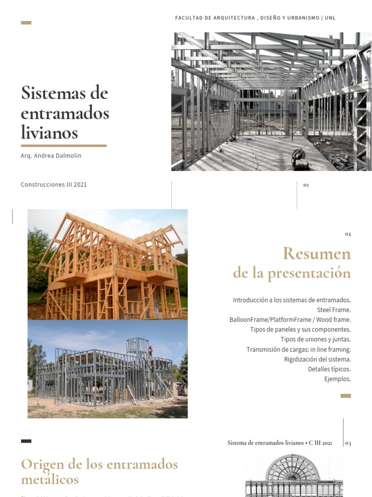 Ejemplos de Sistemas de Entramados Metálicos | PDF | Hormigón ...