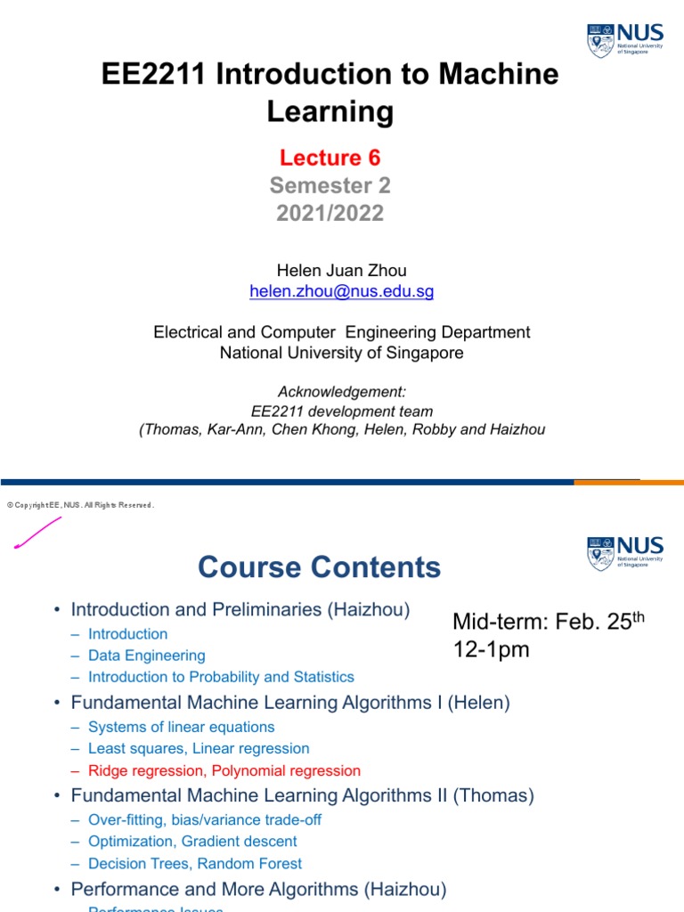 Lecture 6_ Ridge Regression, Polynomial Regression (DONE!!).pdf | PDF ...