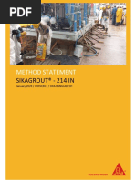 Method Statement For Grouting Work | PDF