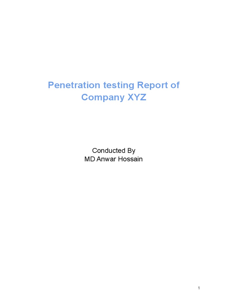 Penetration Testing Report Pdf Download Free Pdf Transport Layer Security Vulnerability