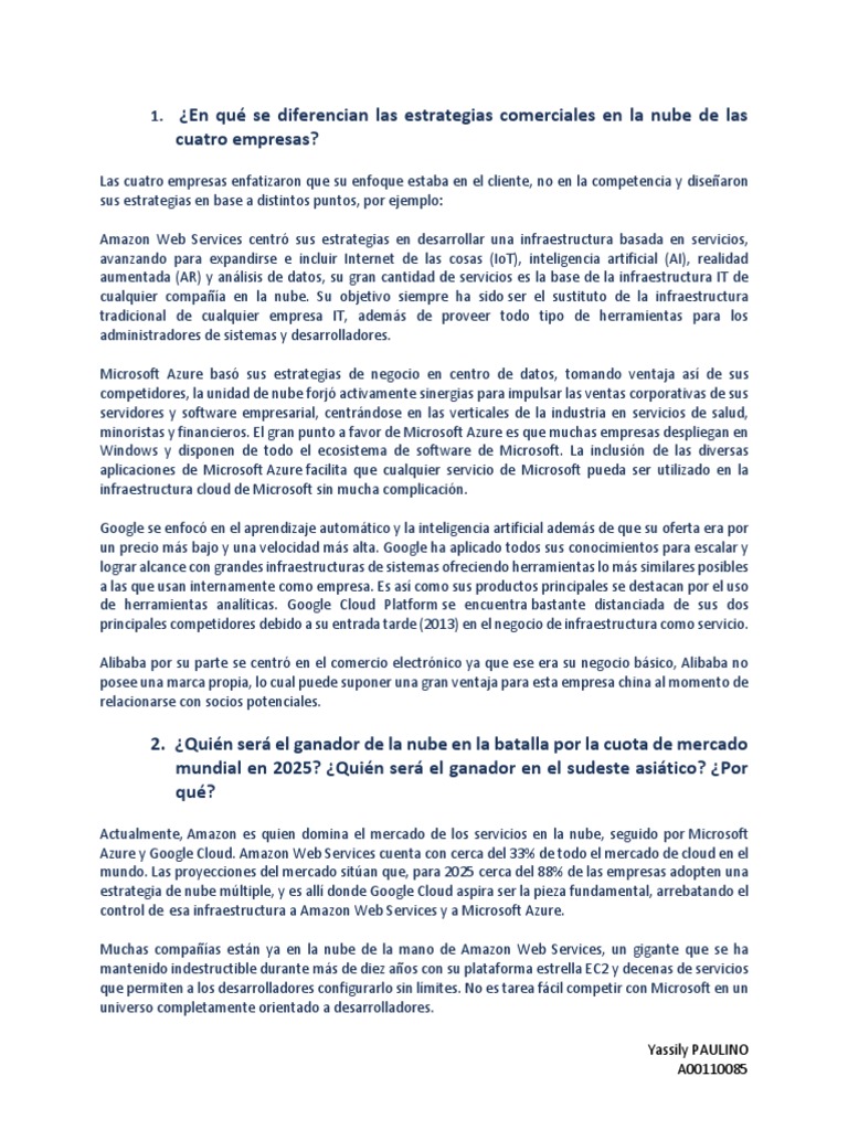 Cloud War Go Global | PDF | Computación en la nube | Microsoft