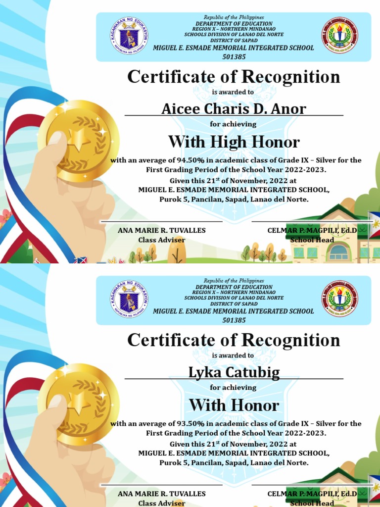 Certificate Sample | PDF | Philippines