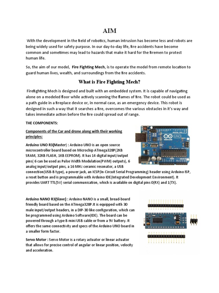 Fire Fighting Car With Arduino Download Free Pdf Electric Motor Arduino 