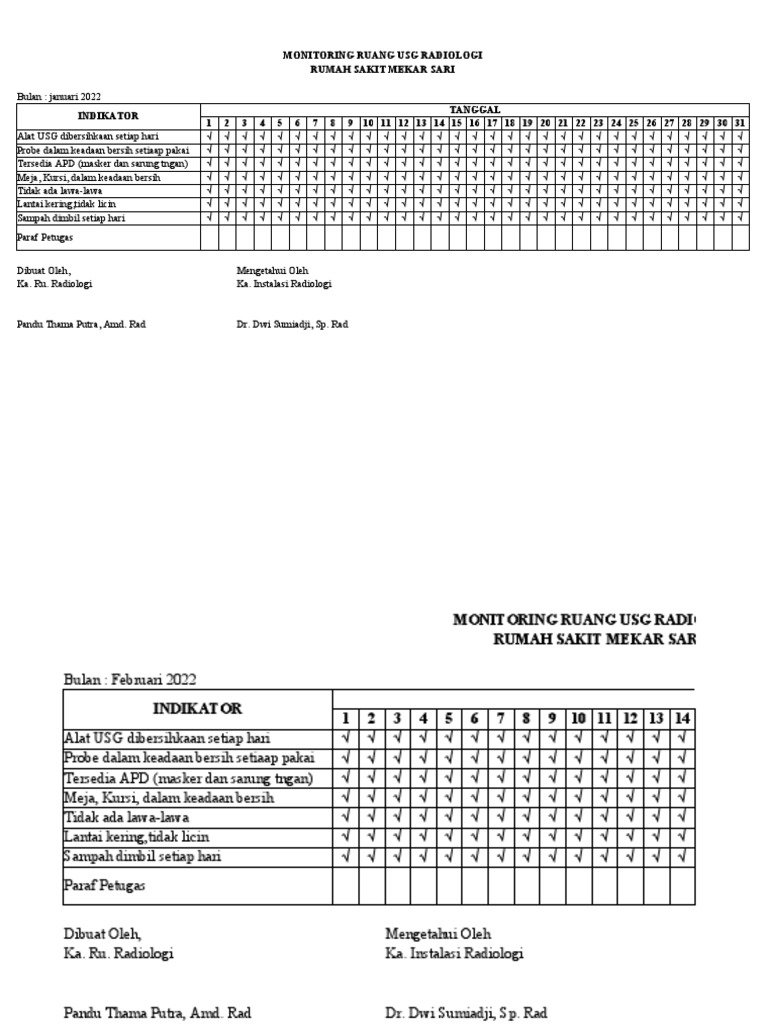 Monitoring Alat USG | PDF | Teknologi & Rekayasa