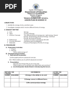 Lesson Plan in Science 6 - Forms of Energy and Their Uses. | PDF ...
