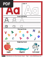 Aa To ZZ Alphabet Worksheets | PDF | Reading (Process) | Education Theory