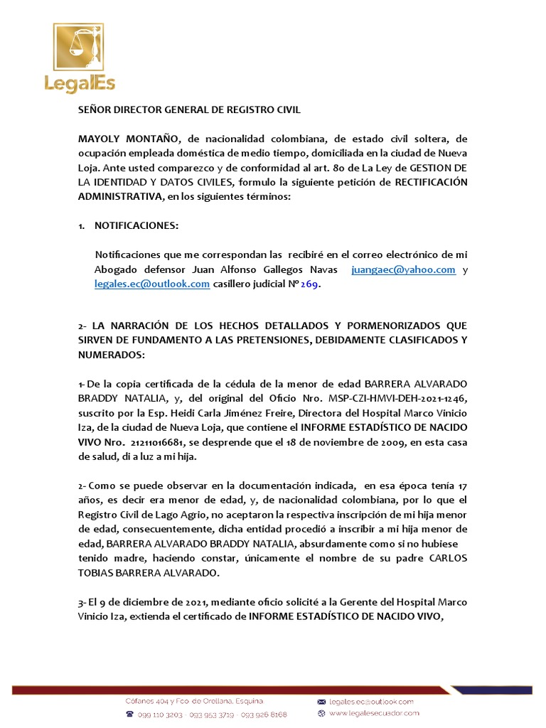 Demanda Mayoli | PDF | Justicia | Crimen y violencia