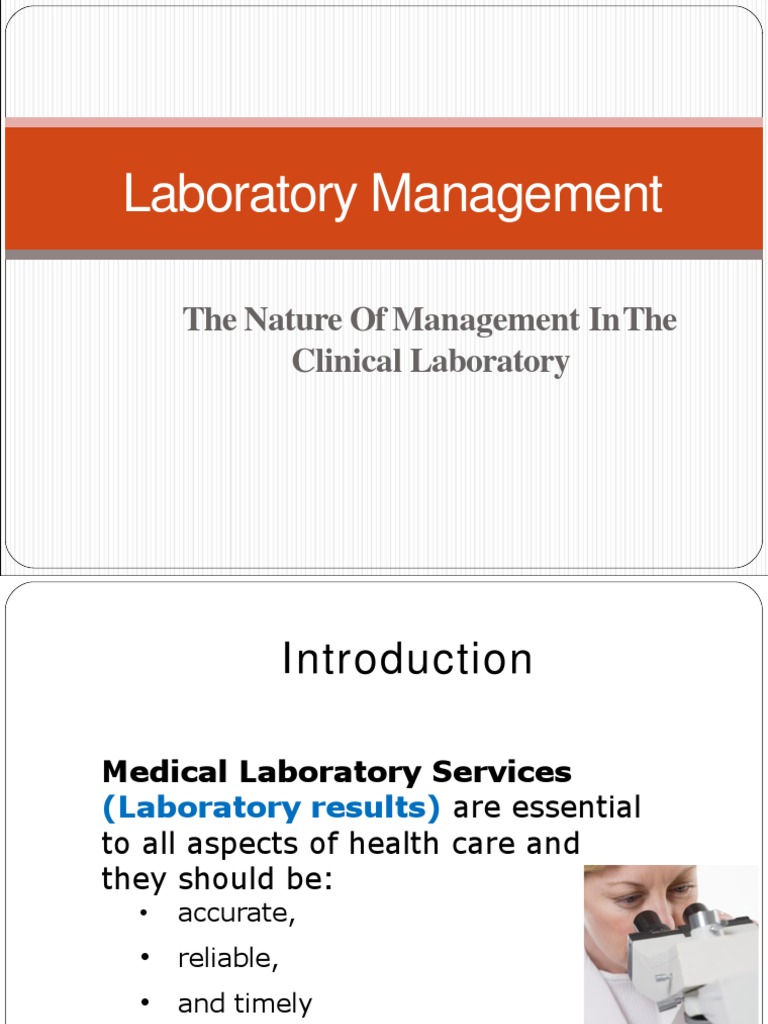 Laboratory Management PDF | PDF | Science | Laboratories