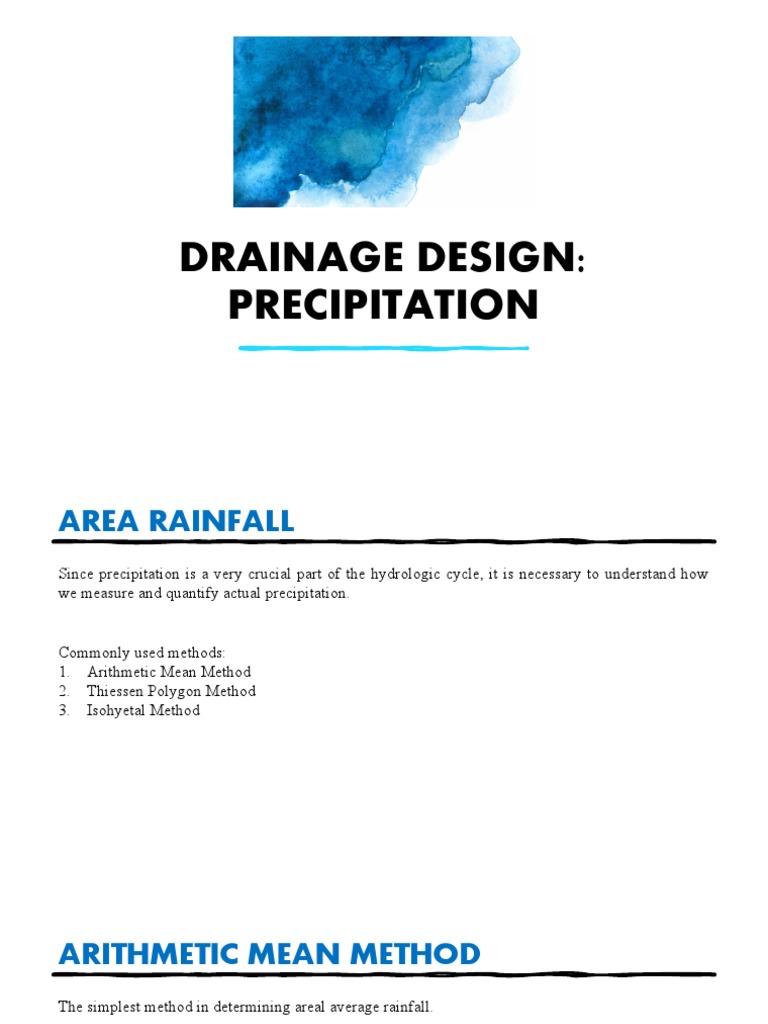 Precipitation - Methods of Calculation | PDF | Drainage Basin ...