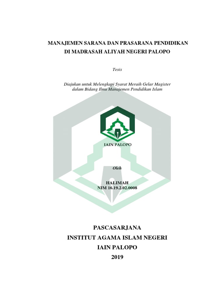 Tesis Contoh | PDF | Agama & Spiritualitas | Kajian Bahasa Asing