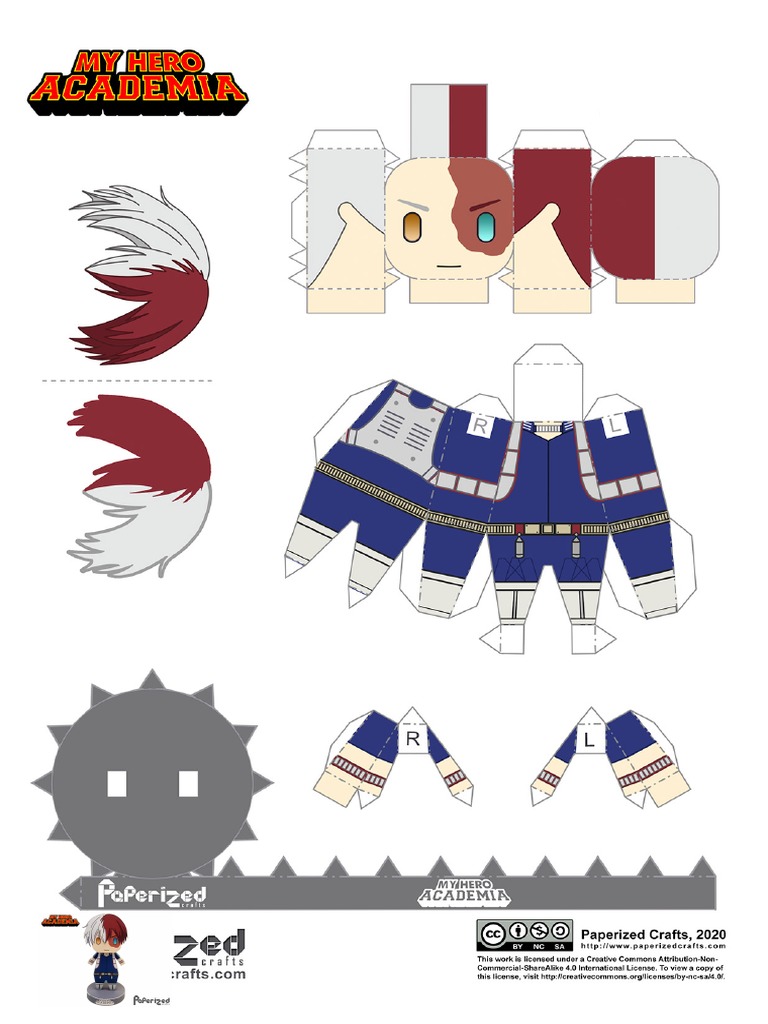 My Hero Academia - Shoto Todoroki Papercraft | PDF